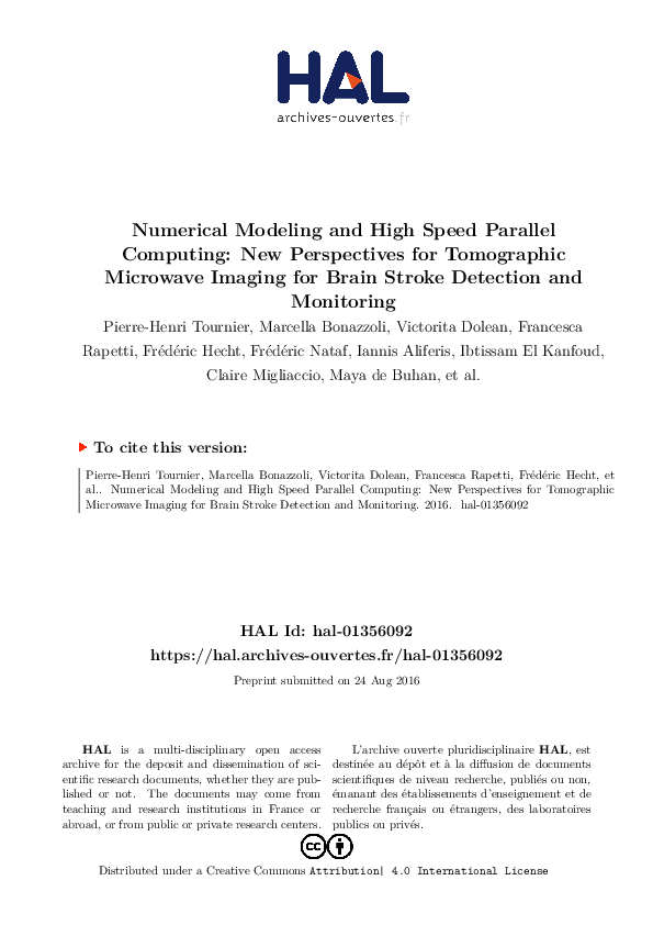 Numerical Modeling And High Speed Parallel Computing New Perspectives