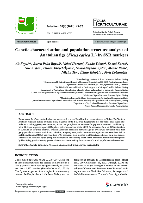 (PDF) Genetic characterisation and population structure analysis of ...