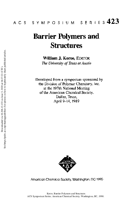 (PDF) Barrier Polymers and Structures