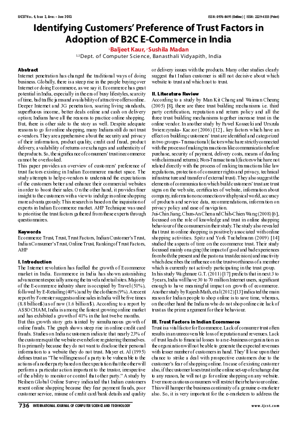 (PDF) Identifying Customers' Preference of Trust Factors in Adoption of ...