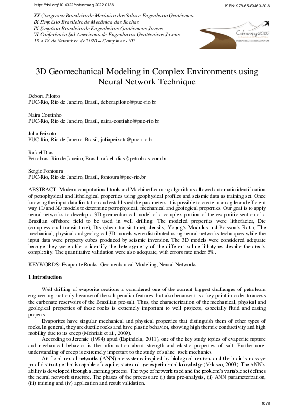 (PDF) 3D geomechanical modeling in complex environments using the ...