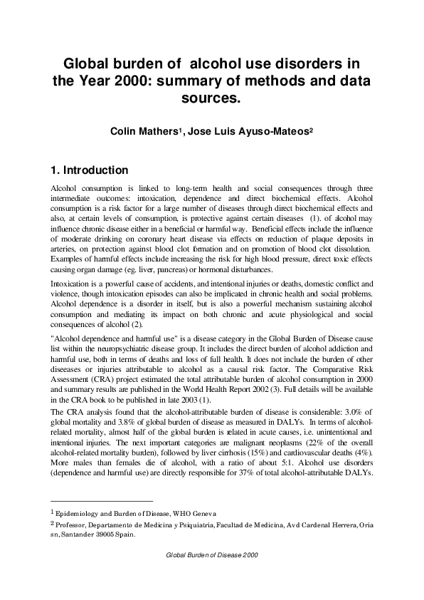 (PDF) Alcohol-Use Disorders