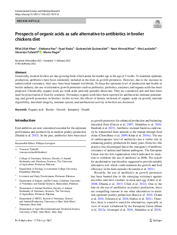(PDF) Prospects of organic acids as safe alternative to antibiotics in ...