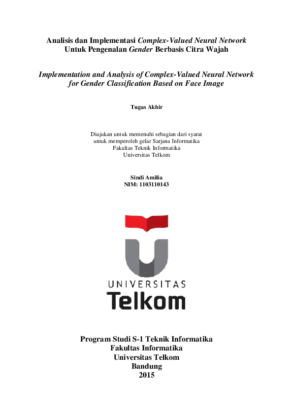 (PDF) Analisis dan Implementasi Complex-Valued Neural Network Untuk ...