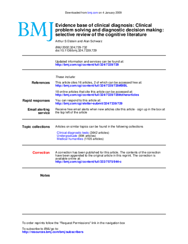 (PDF) selective review of the cognitive literature problem solving and ...