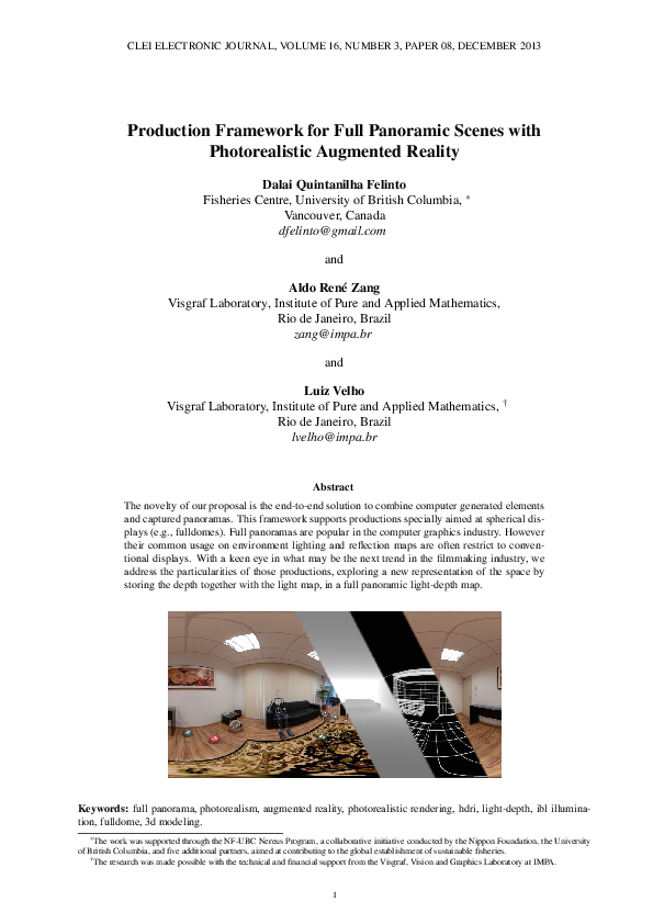 (PDF) Production Framework for Full Panoramic Scenes with ...