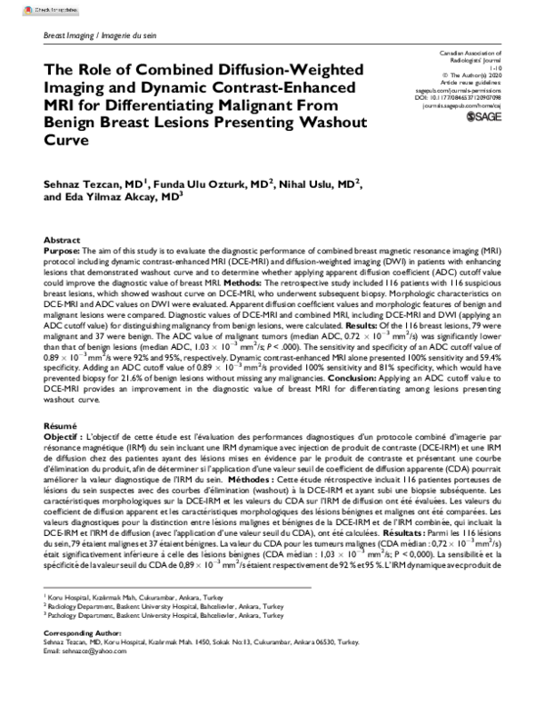 (PDF) The Role of Combined Diffusion-Weighted Imaging and Dynamic Contrast-Enhanced MRI for ...