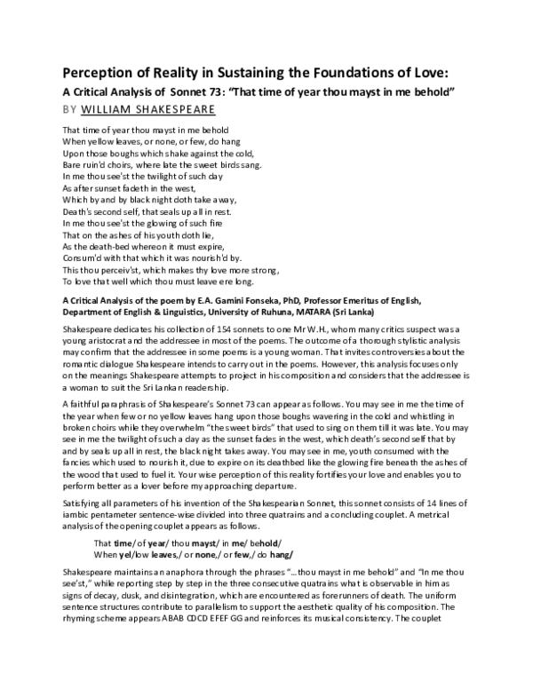 (PDF) Perception of Reality in Sustaining the Foundations of Love: A ...