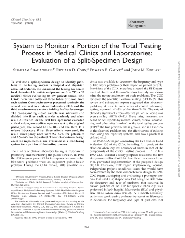 (PDF) System to Monitor a Portion of the Total Testing Process in ...