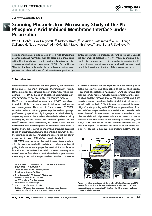 (PDF) Scanning Photoelectron Microscopy Study of the Pt/Phosphoric-Acid ...