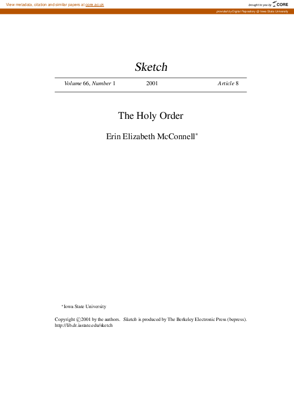 (PDF) The Holy Order