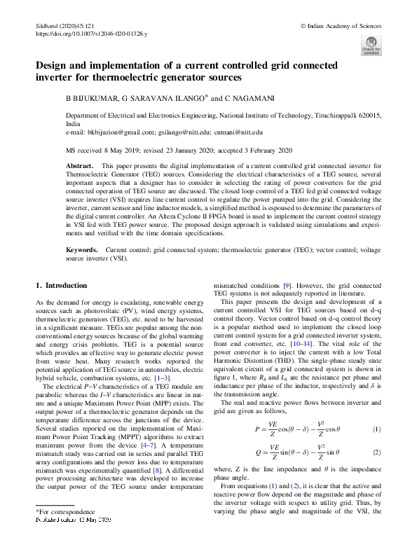 (PDF) Design and Implementation of a Current-Controlled Parallel Hybrid Power Filter