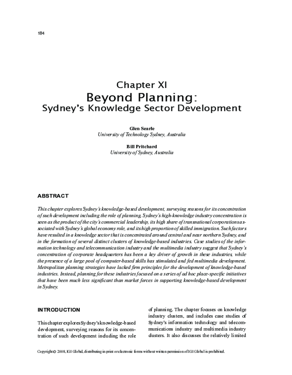 (PDF) Beyond planning