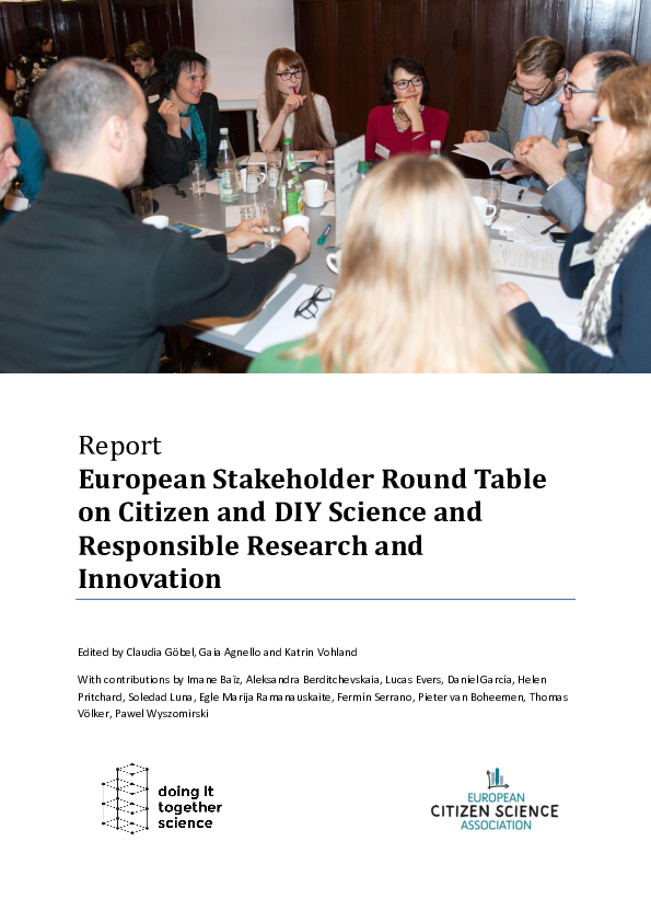 (PDF) European Stakeholder Round Table on Citizen and DIY Science and ...