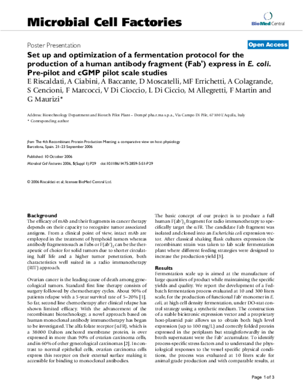 (PDF) Microbial biofertilizers and their pilot-scale production