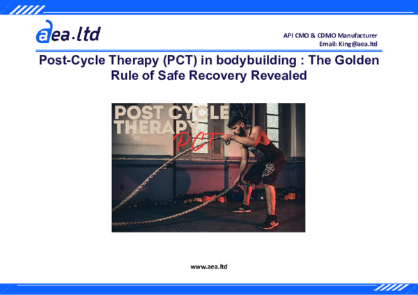 (PDF) Post-Cycle Therapy (PCT) in bodybuilding : The Golden Rule of ...