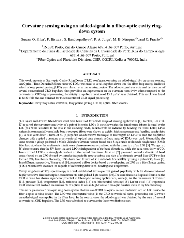 (PDF) Curvature sensing using an added-signal in a fiber optic cavity ...