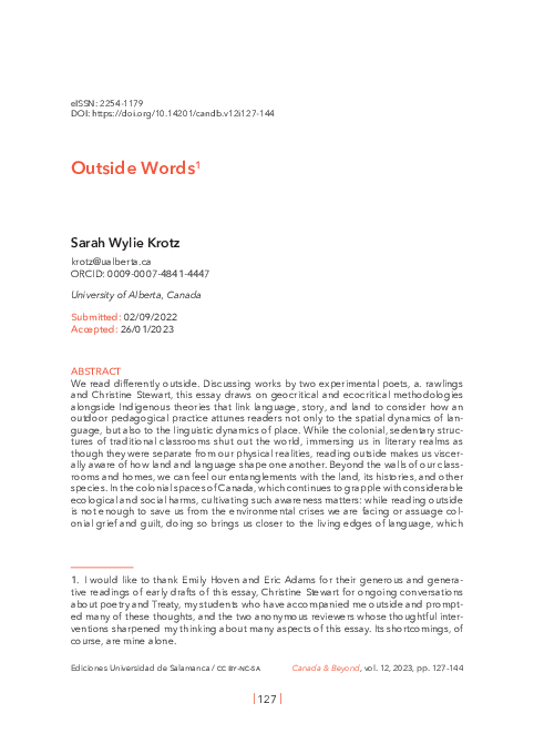 (PDF) Outside Words