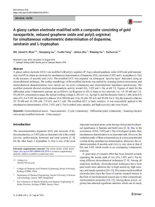 (PDF) A glassy carbon electrode modified with a composite consisting of ...