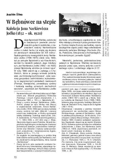 (PDF) W Bębnówce na stepie. Kolekcja Jana Narkiewicza Jodko (1852-ok ...
