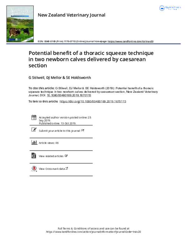 (PDF) Potential benefit of a thoracic squeeze technique in two newborn ...