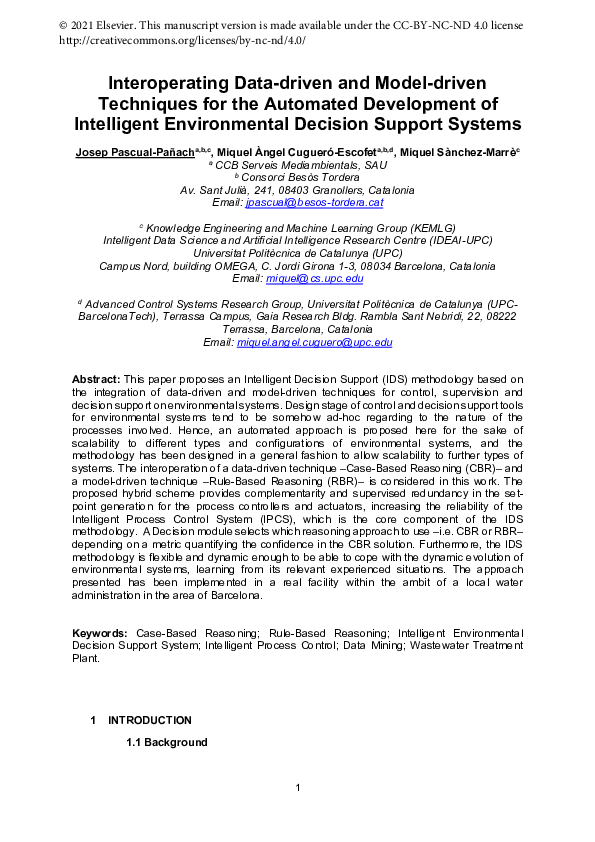 Pdf Interoperating Data Driven And Model Driven Techniques For The Automated Development Of