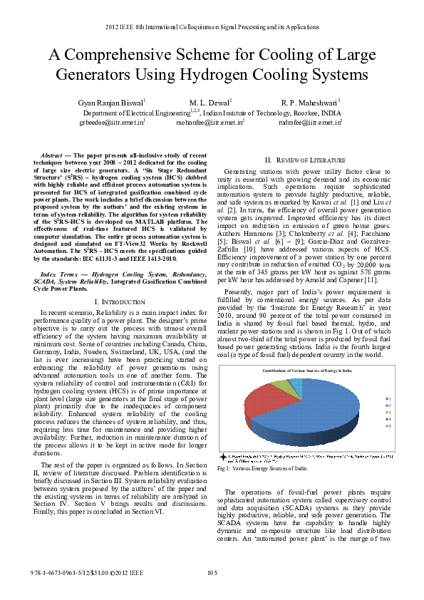 (PDF) A comprehensive scheme for cooling of large generators using ...