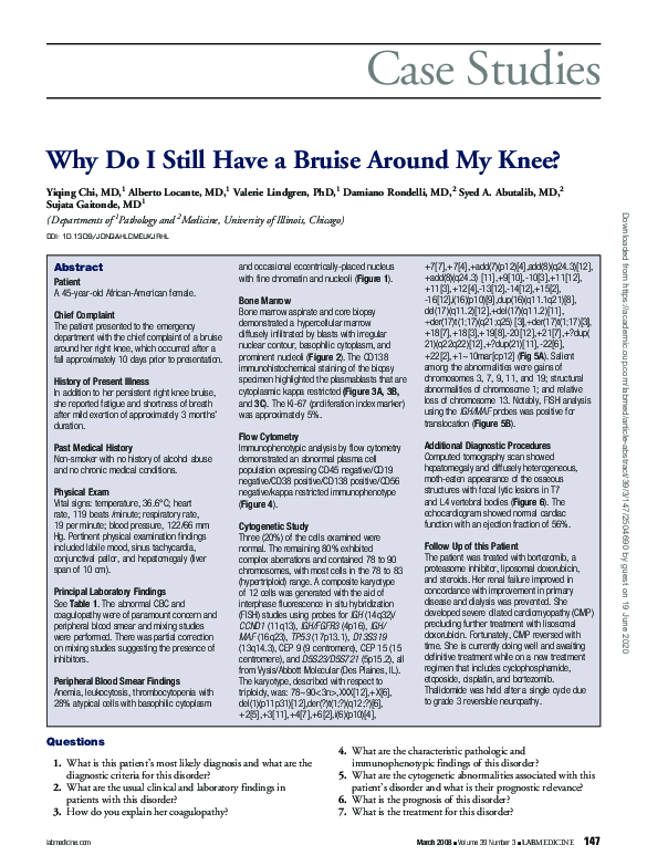 (PDF) Why Do I Still Have a Bruise Around My Knee?