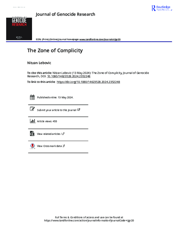 (PDF) The Zone of Complicity