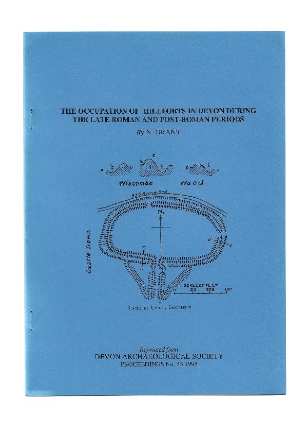 (PDF) The Occupation Of Hillforts In Devon During The Late Roman And ...