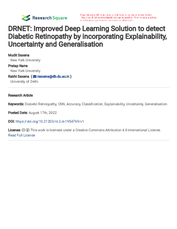 (PDF) DRNET: Improved Deep Learning Solution to detect Diabetic Retinopathy by incorporating ...