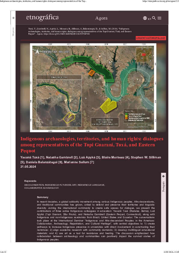 (PDF) Indigenous archaeologies, territories, and human rights ...