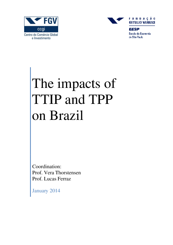(PDF) The impacts of TTIP and TPP on Brazil