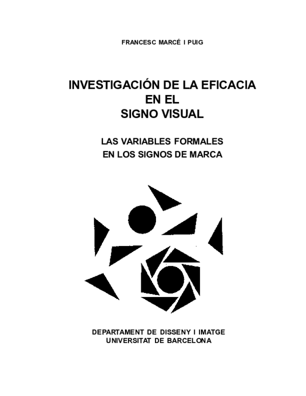 (PDF) Investigación de la eficacia en el signo visual.