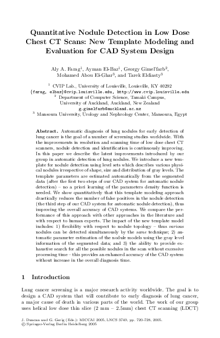 Pdf Enhanced Lung Nodule Detection In Ct Scans