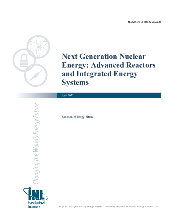 (PDF) Next Generation Nuclear Energy: Advanced Reactors and Integrated ...