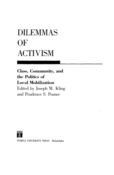 (PDF) Transformative populism and the development of a community of color