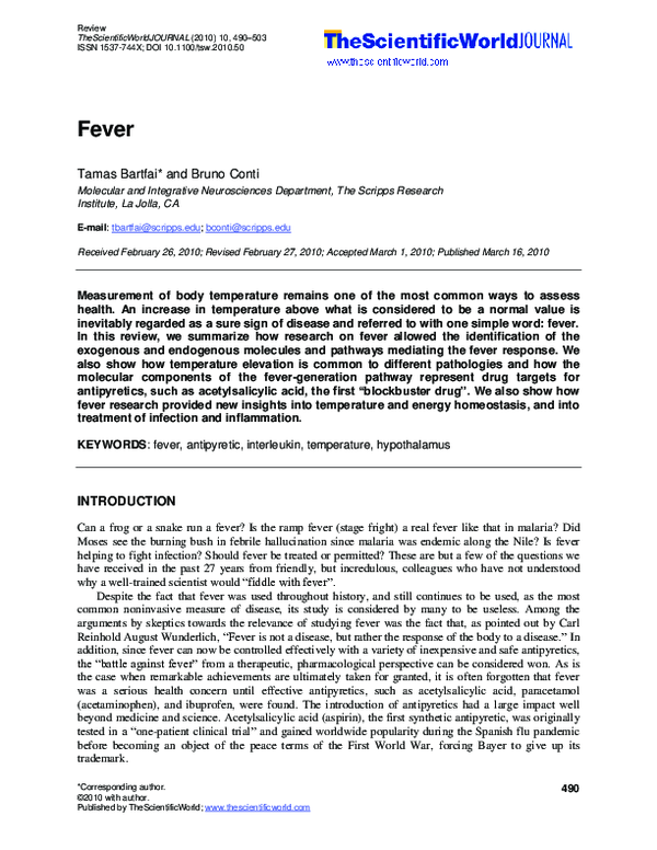 (PDF) Fever