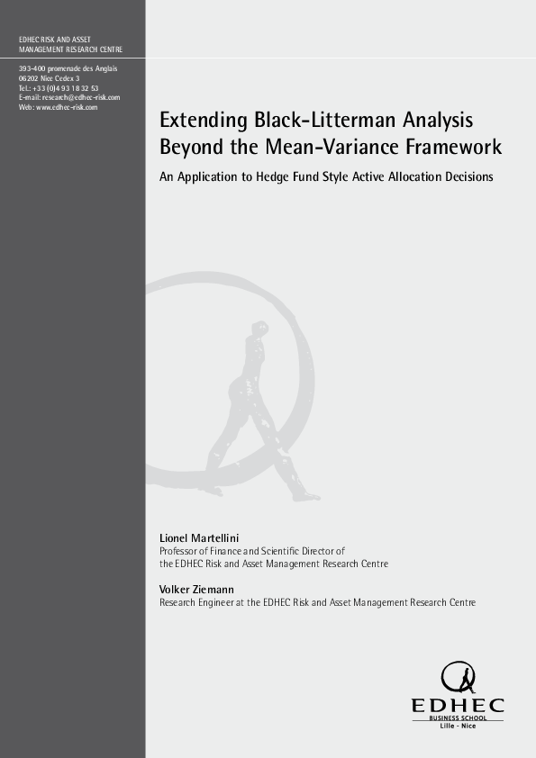 (PDF) Extending Black-Litterman Analysis Beyond the Mean-Variance Framework