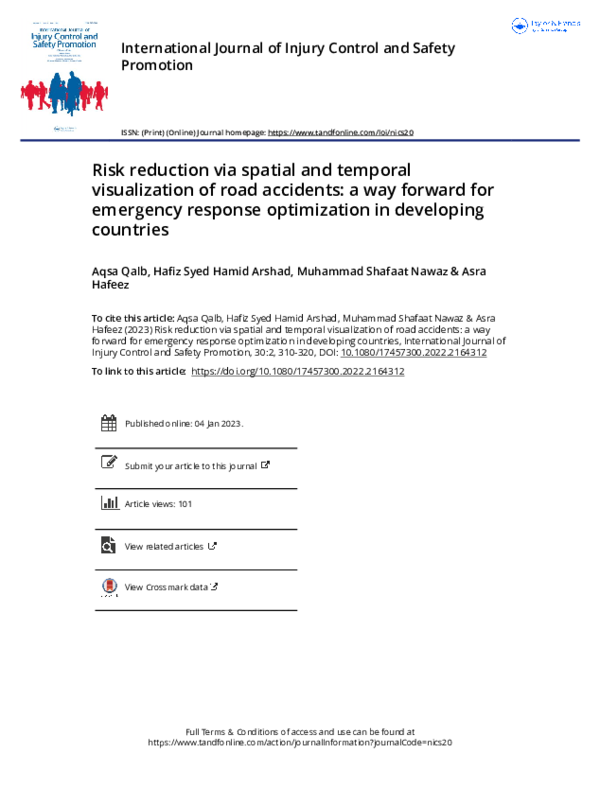 (PDF) Risk reduction via spatial and temporal visualization of road ...