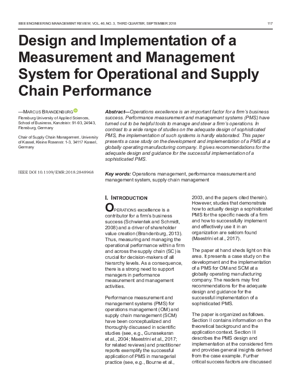 (PDF) Design and Implementation of a Measurement and Management System ...