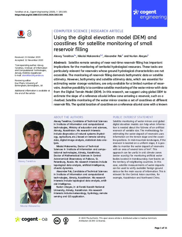 (PDF) Using the digital elevation model (DEM) and coastlines for ...
