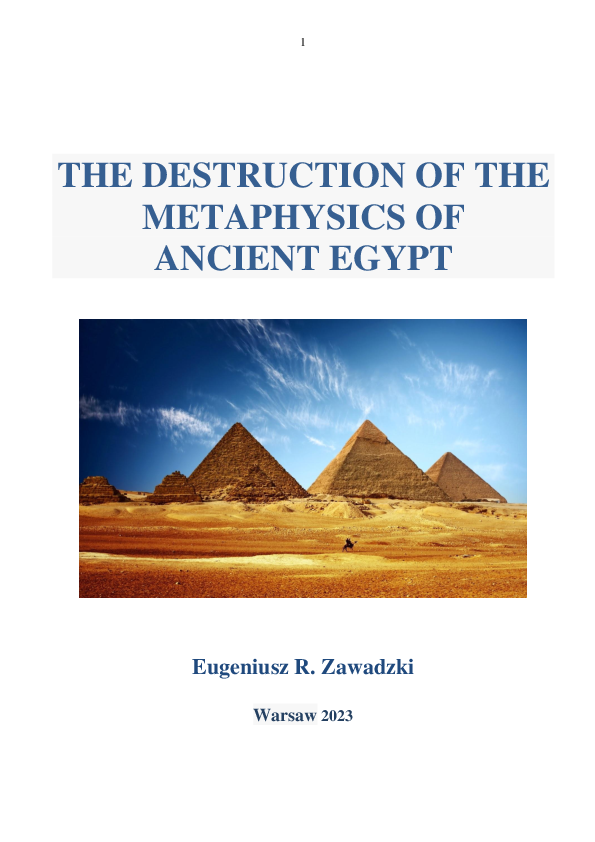 (PDF) THE DESTRUCTION OF THE METAPHYSICS OF ANCIENT EGYPT
