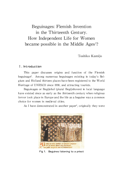 (PDF) Beguinages : Flemish Invention in the Thirteenth Century : How ...