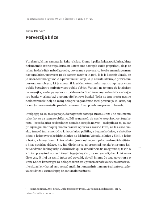 (PDF) Perverzija krize