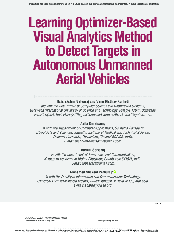 (PDF) Learning Optimizer-Based Visual Analytics Method to Detect Targets in Autonomous Unmanned ...