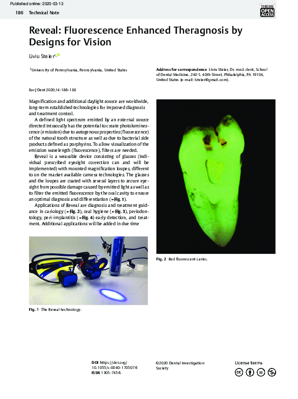 (PDF) Reveal: Fluorescence Enhanced Theragnosis by Designs for Vision