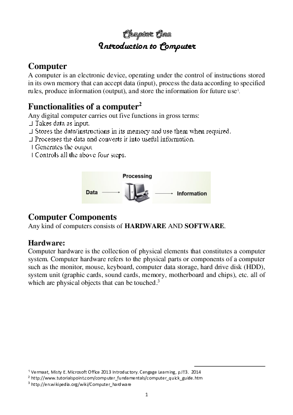 (PDF) Ch 01 Introduction to computers Copy