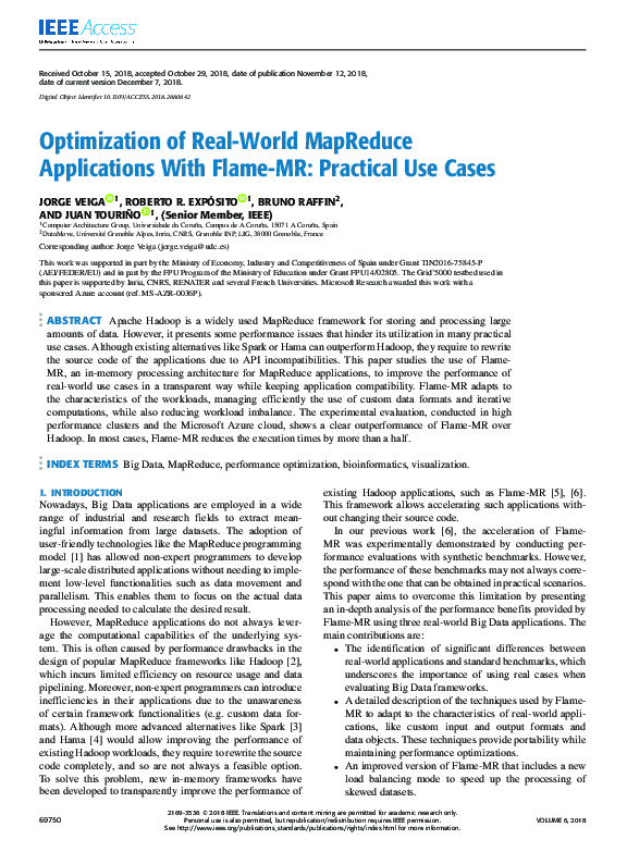 (PDF) Optimization of Real-World MapReduce Applications With Flame-MR ...
