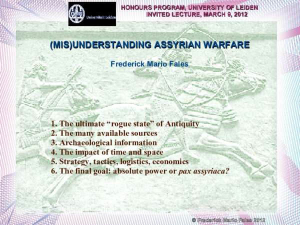 (PDF) (Mis)understanding Assyrian Warfare